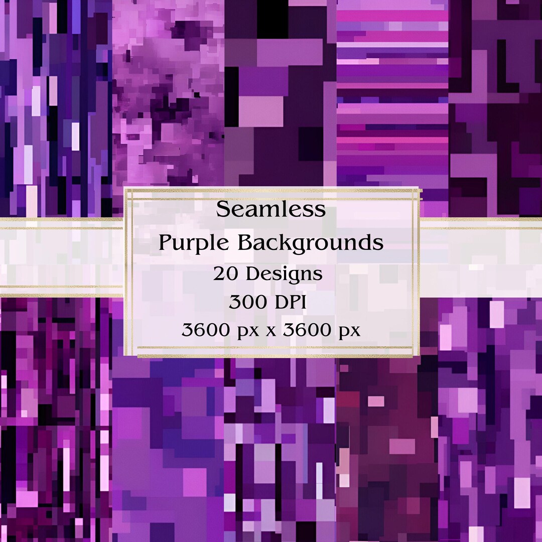 20 Purple Backgrounds Seamless Digital Paper, JPEG, 12" X 12 ...