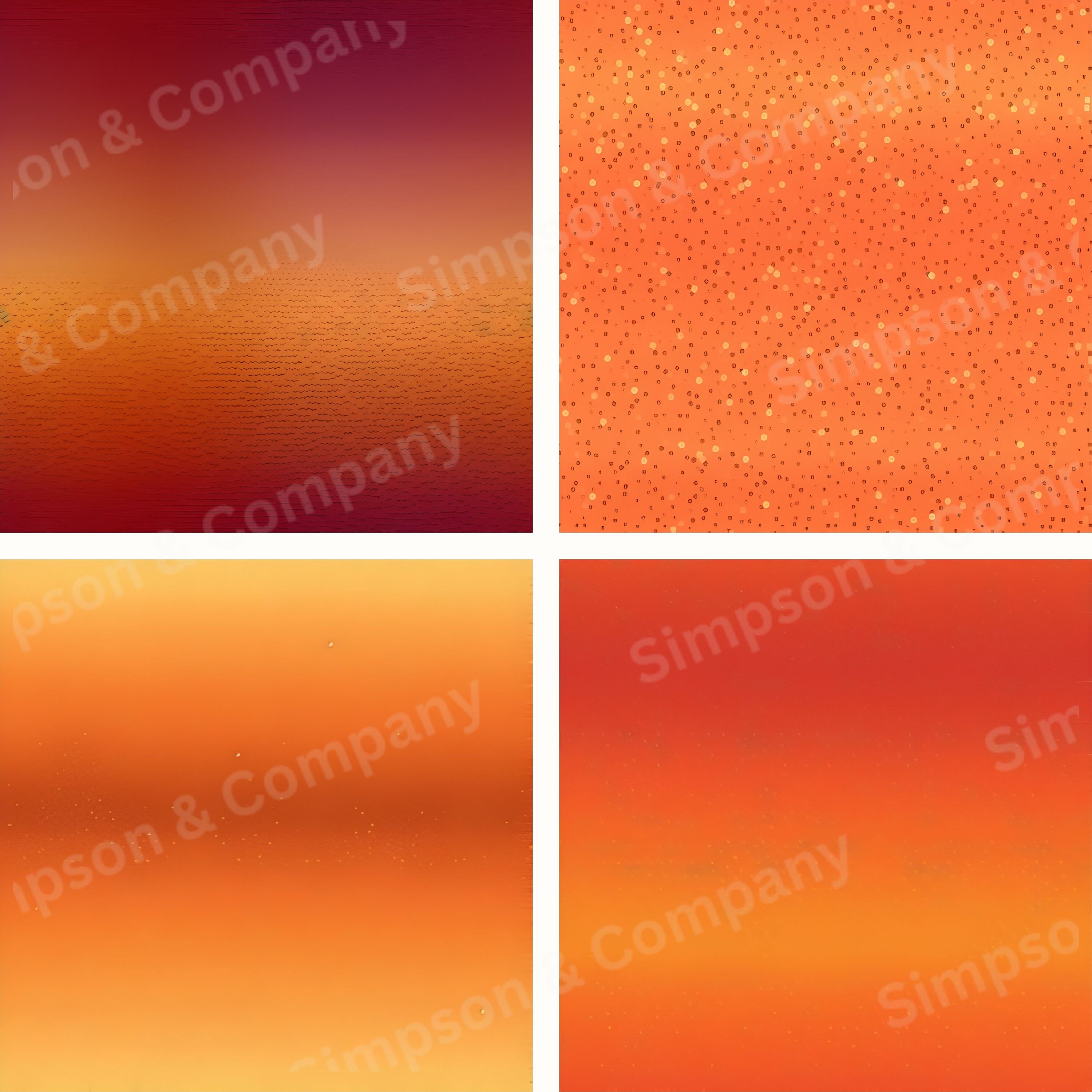 20 Orange Gradient Backgrounds Seamless Digital Paper, JPEG, 12 X 12 ...