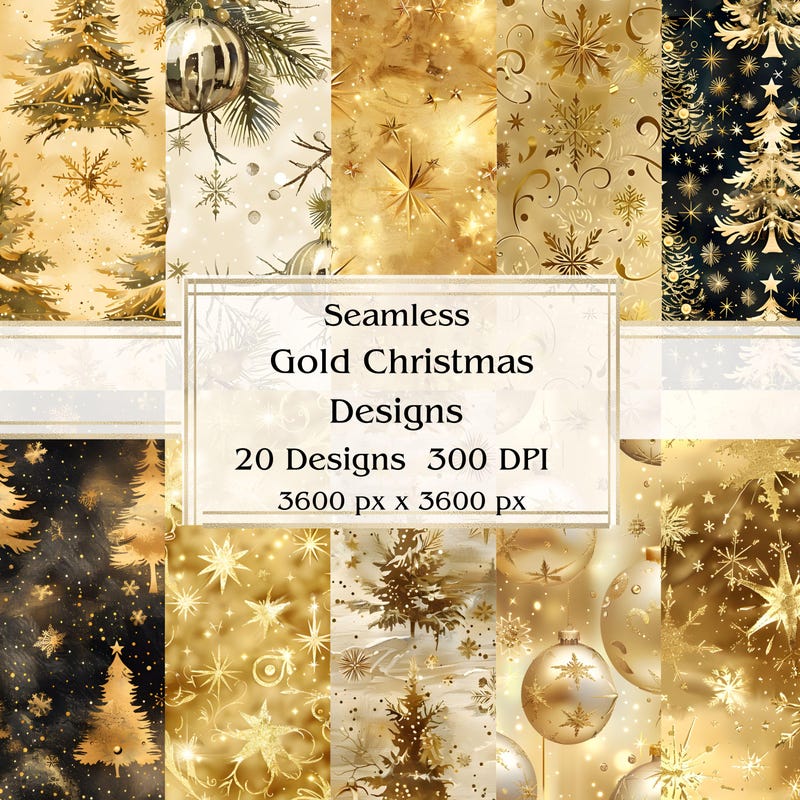 Gold Scrapbook Paper - Etsy