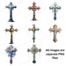 35 PNG Watercolor Fantasy Crosses Clipart, Magical Clipart, Instant ...