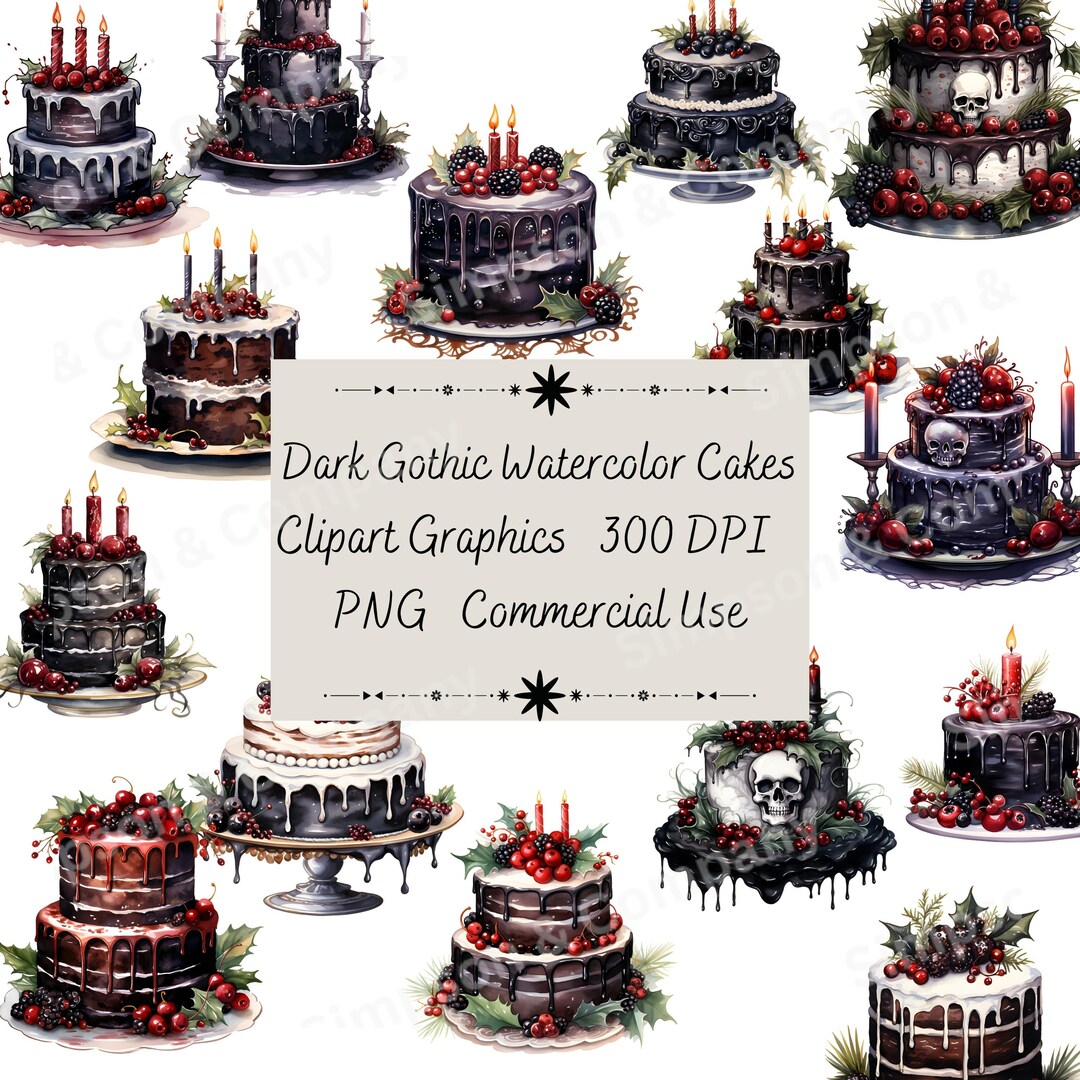 35 PNG Dark Gothic Cakes Clipart, Gothic Clipart, Cakes Clipart ...