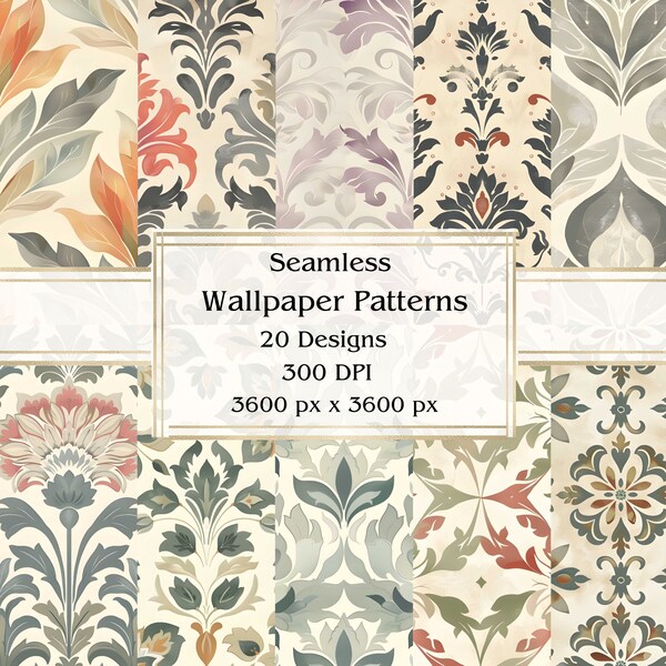 Wallpaper Pattern - Etsy