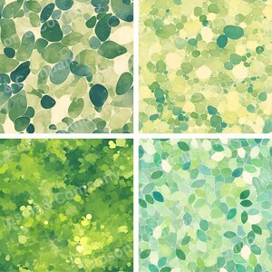 20 Green Watercolor Backgrounds Seamless Digital Paper, JPEG, 12 X 12, Scrapbook Paper, Junk ...