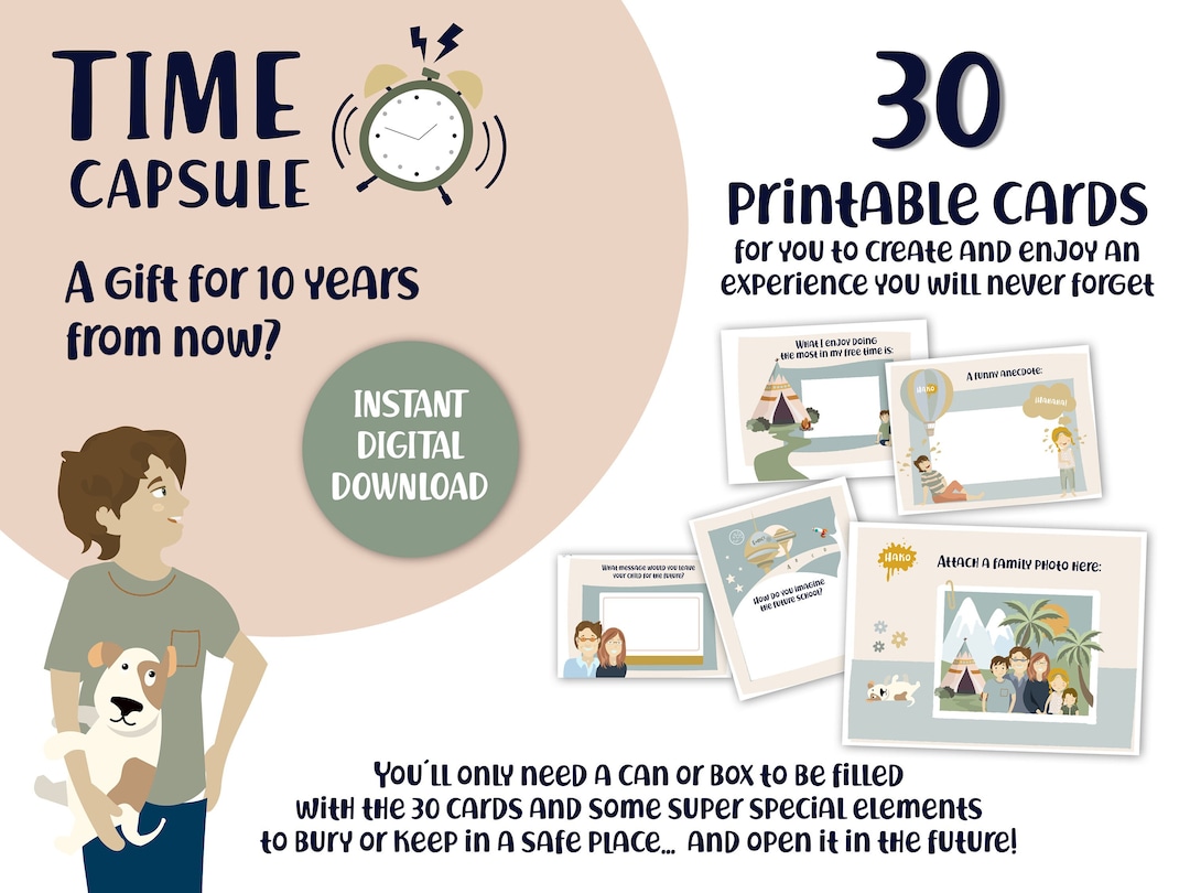 Time Capsule. Instant Download Printable. Sharing a Memory With Kids ...