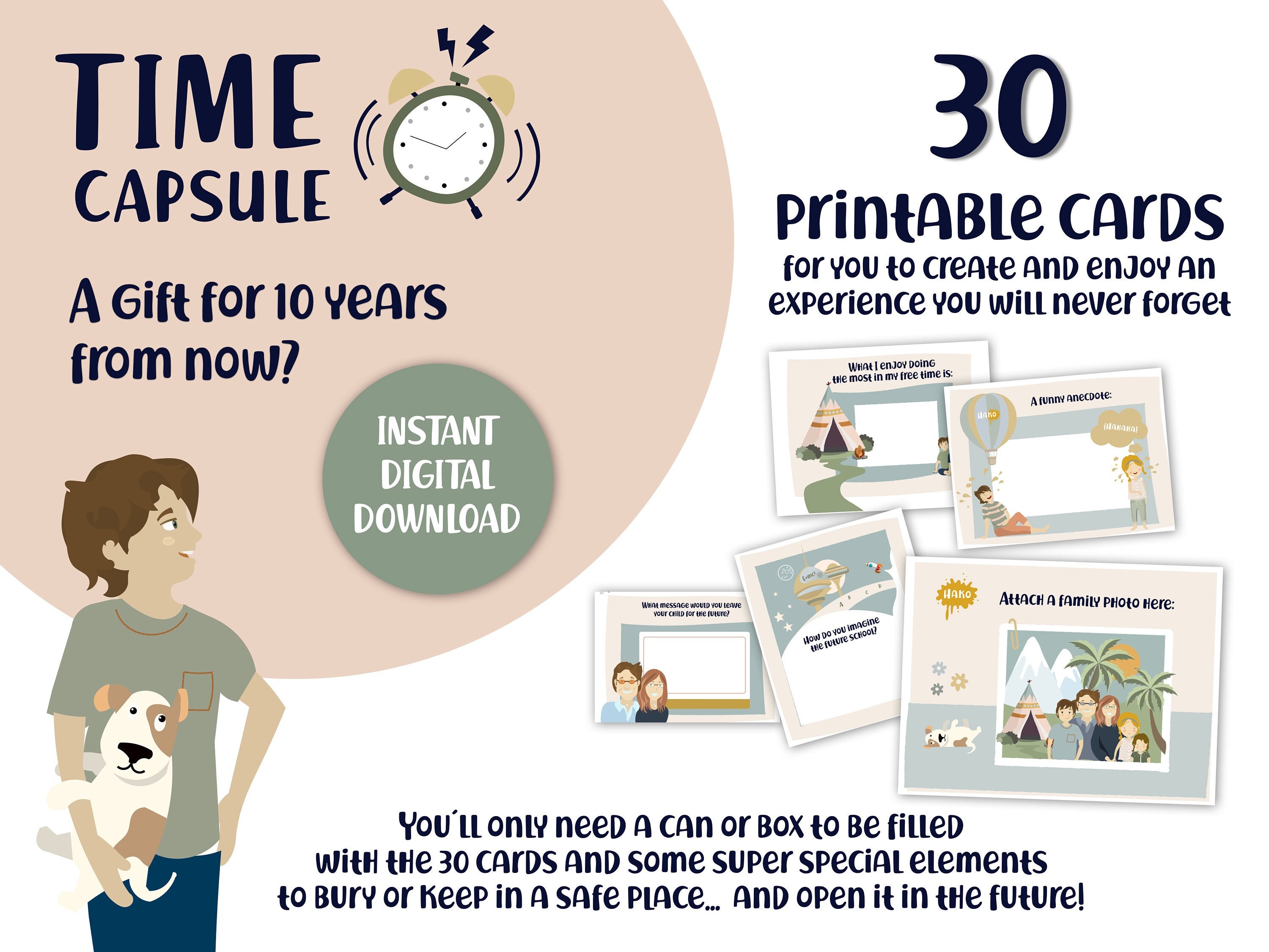 Time Capsule. Instant Download Printable. Sharing a Memory With Kids ...