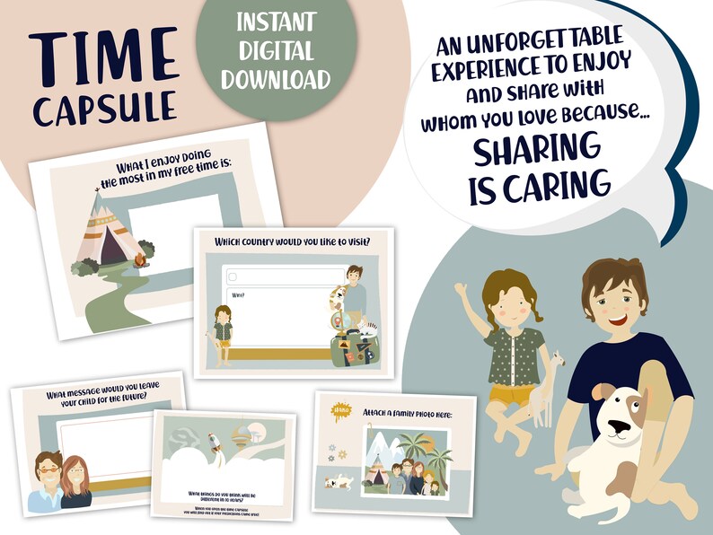 Time Capsule. Instant Download Printable. Sharing a Memory With Kids ...