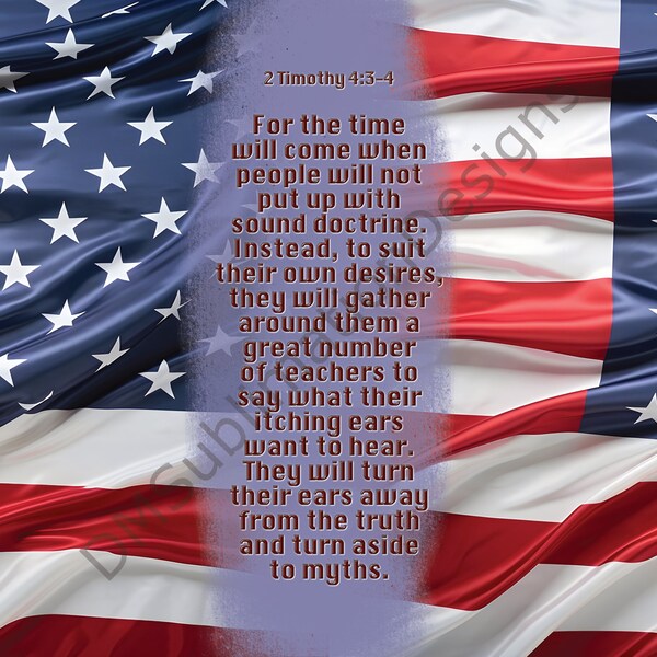 American Flag Scripture - Etsy