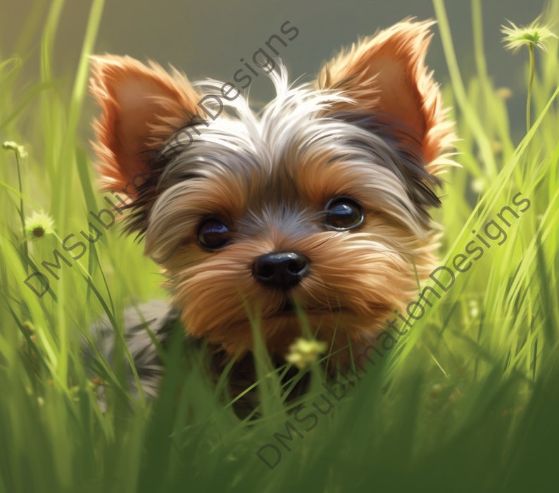 30oz & 20oz Skinny Tumbler Wrap Digital Design of Realistic Yorkshire ...