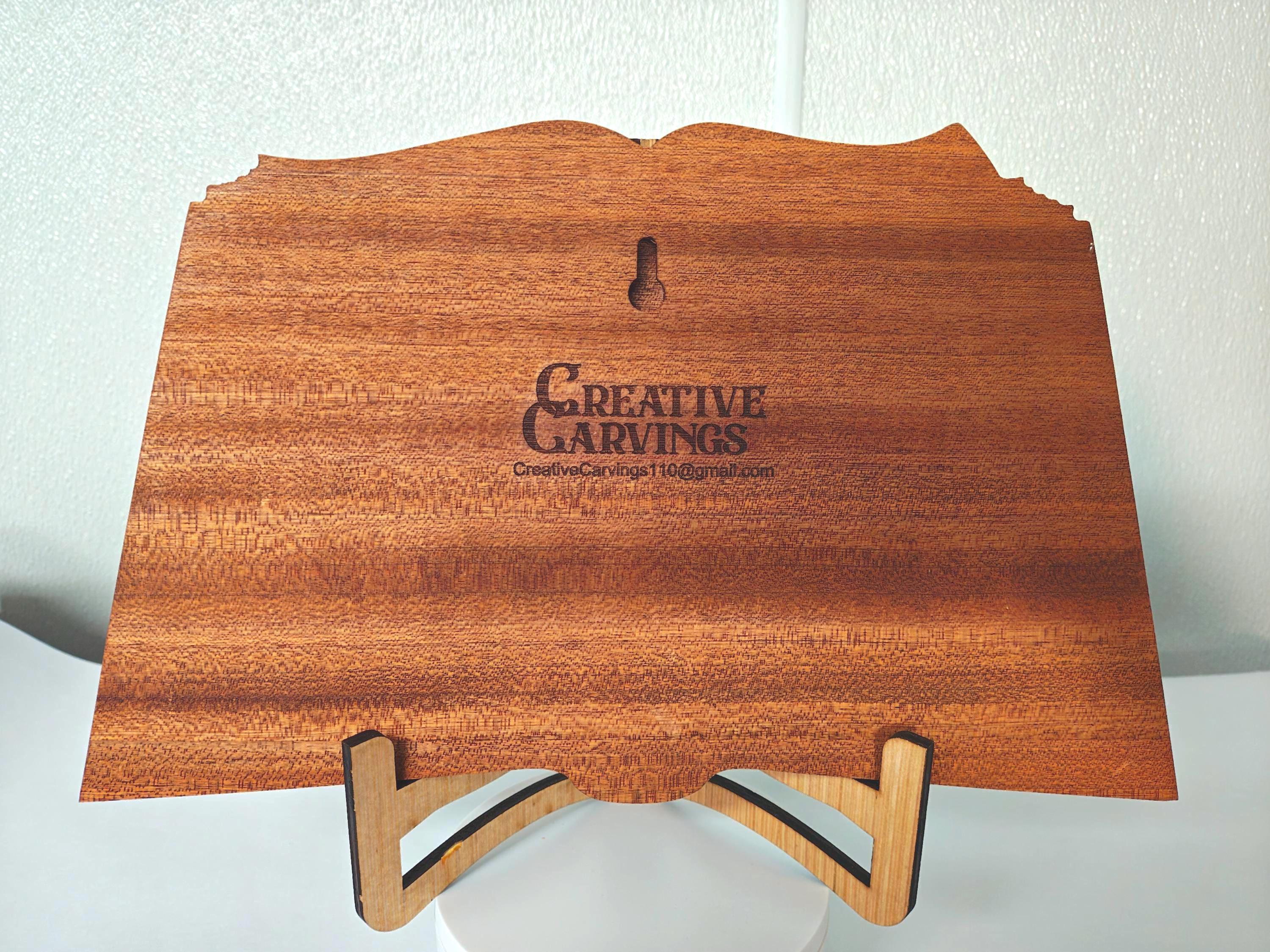 Carved Bible of Philippians 4:13 on Left Page & Praying Hands on Other ...