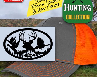 Custom Hat Patch Chopper Bike USA Flag on NV Caps Motorcycle Select Hat ...