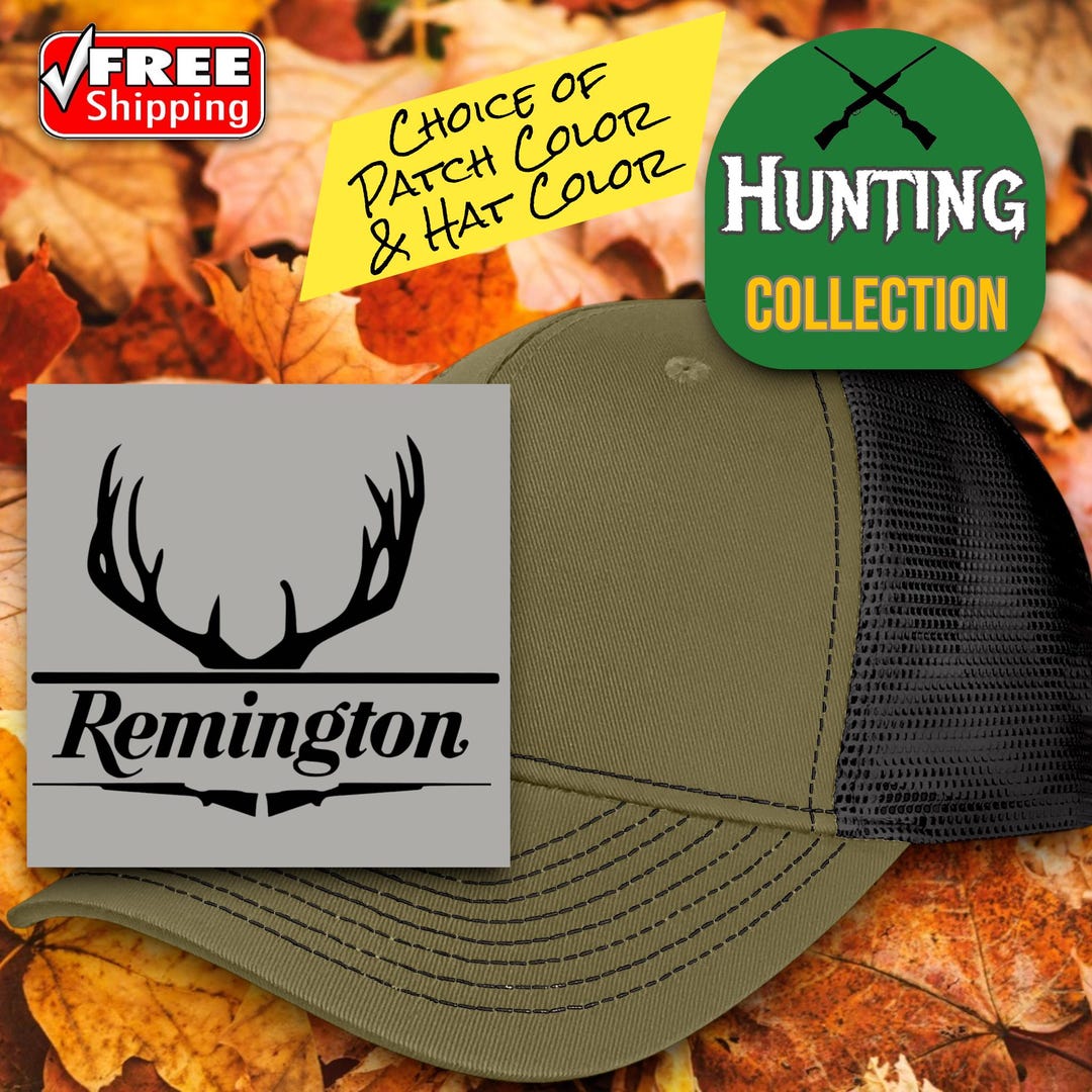 Custom Hat Patch Remington Logo on NV Caps Hunting Select Hat Color ...