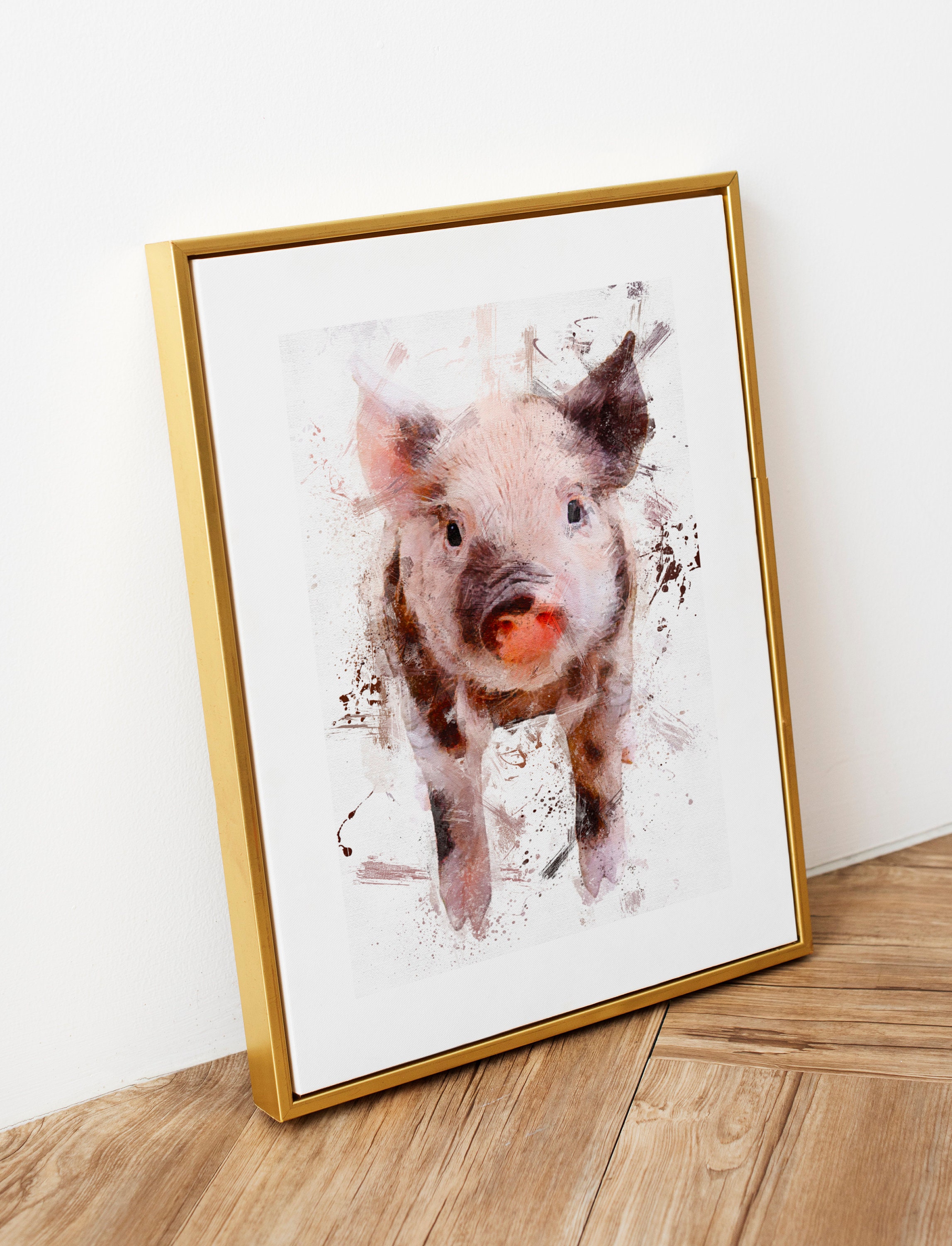 Pig Art Print. Piglet Print. Pig Wall Art. Pig Gift. Gift for Pig Lover ...