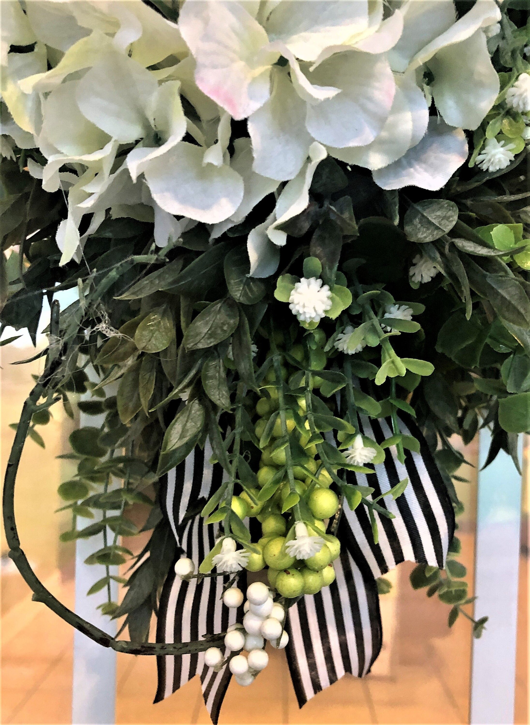 Hydrangea Swag Wreath - Etsy