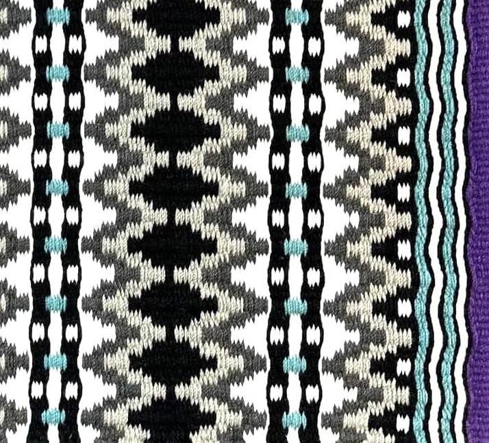 Purple and Grey Western Saddle Pad/blanket ,woolen Show Pad for Horse ...