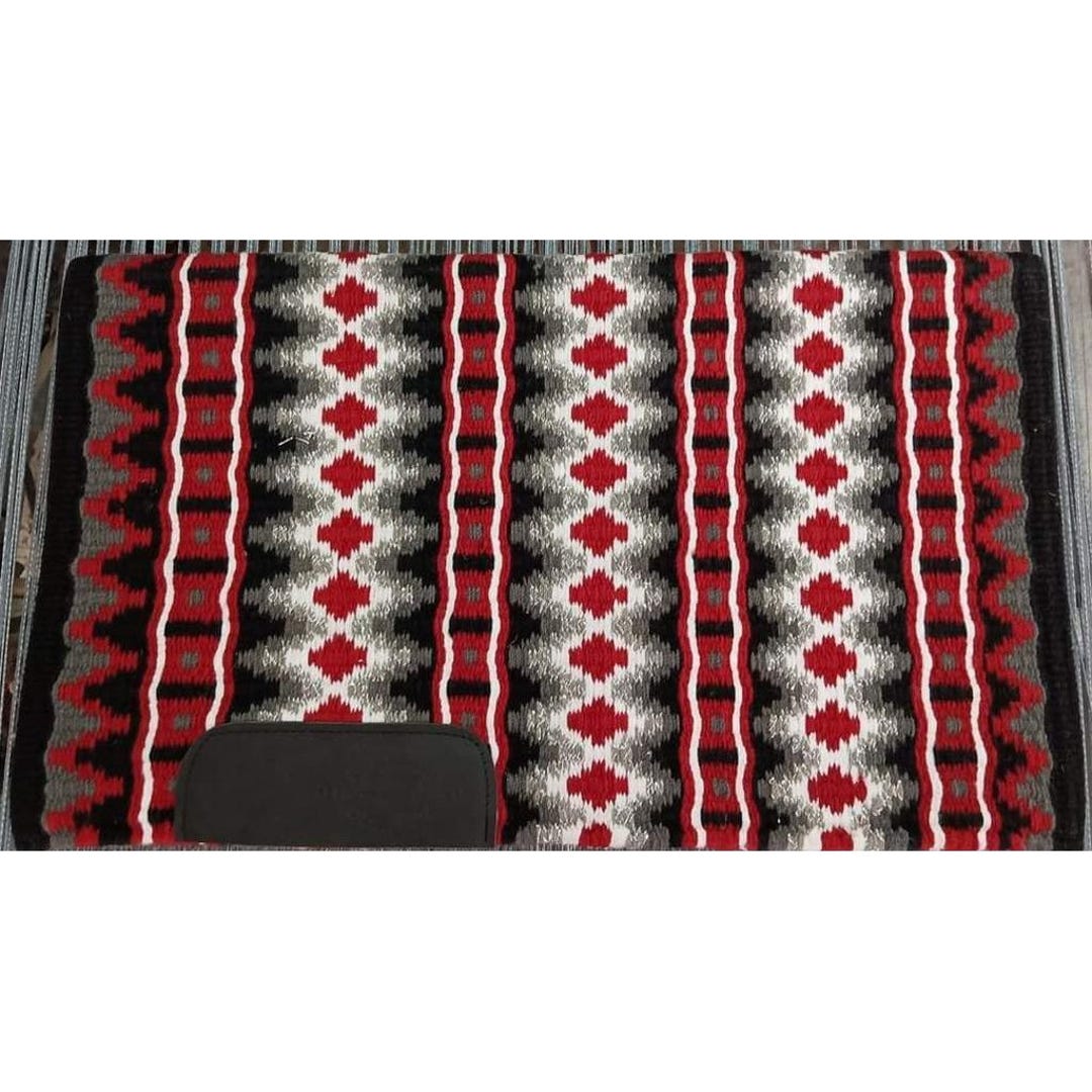 Red and Grey Western Show Pad , Saddle Pad , Saddle Blanket for Horse ...