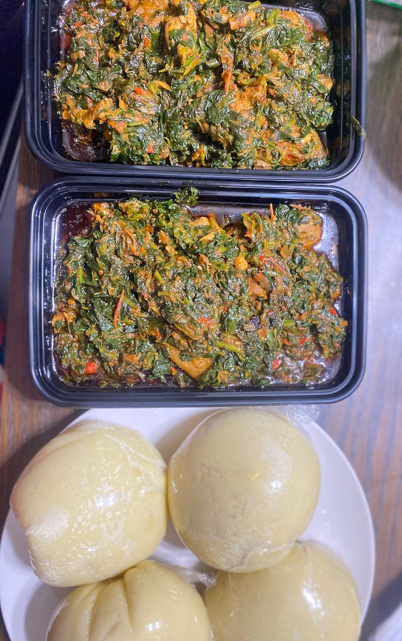 Nigerian Spinach Stew/ Efo Riro With Any Swallow of Choice - Etsy