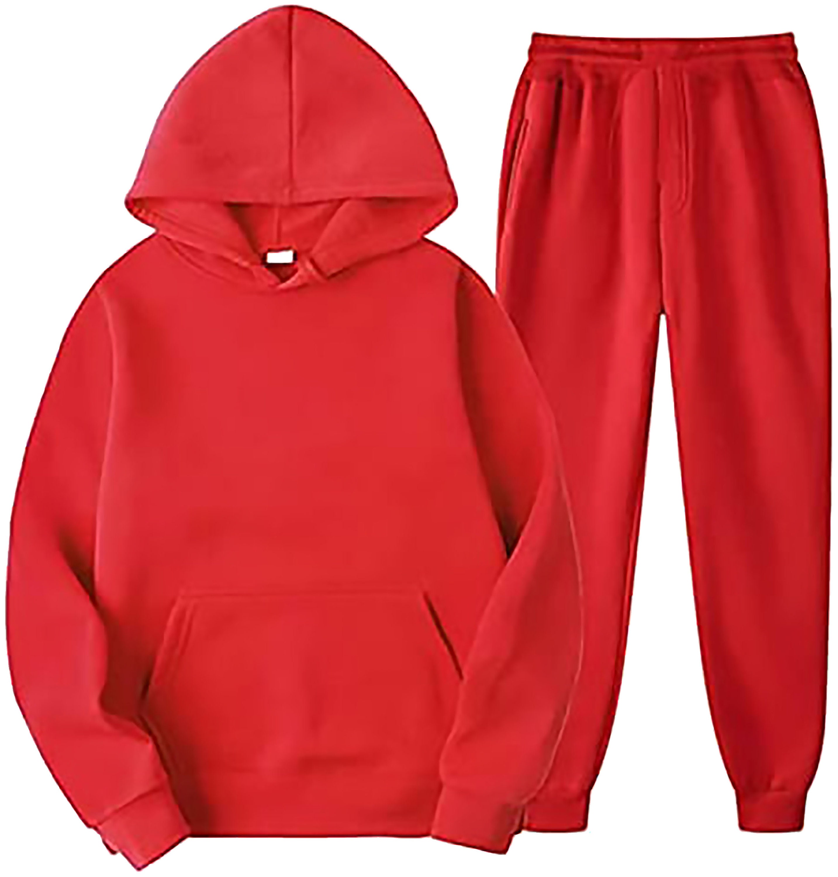 Winter Fleece Sweatsuits for Men: Sweatshirts Sweatpants Outfit Workout ...