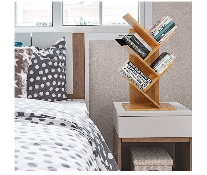 Tree Bookshelf 4-tier Book Rack Free-standing Book Storage - Etsy