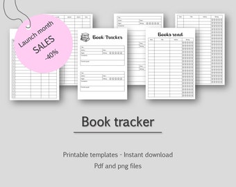 Printable Library Book Tracker With Return Dates, PDF DOWNLOAD - Etsy