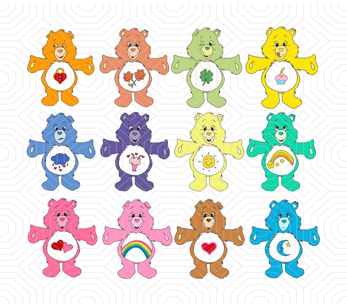 Original Care Bears Models EPS/PNG/TIFF - Etsy Canada