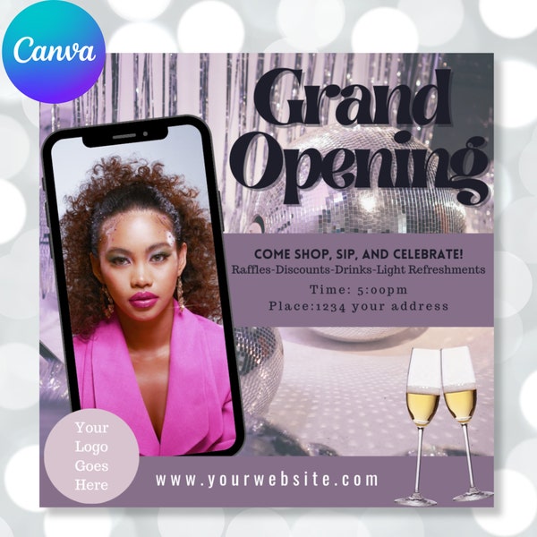 Grand Opening Hair Salon Invitation - Etsy