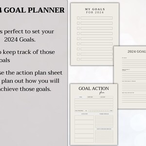 2024 Goal Planner Template, 2024 Goal Tracker, That Girl Printable ...