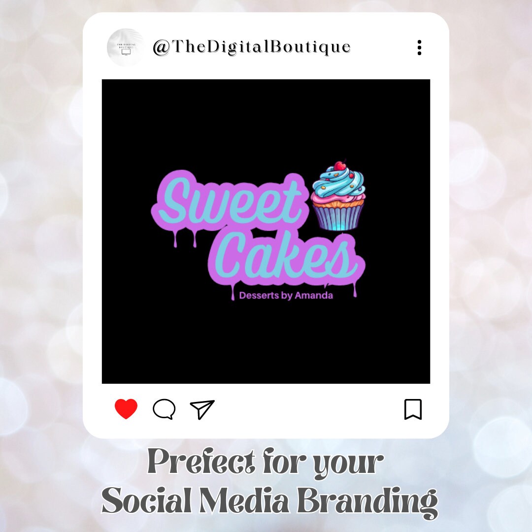 Cake Baking Logo Design Editable Baker Logo Bakery Business - Etsy