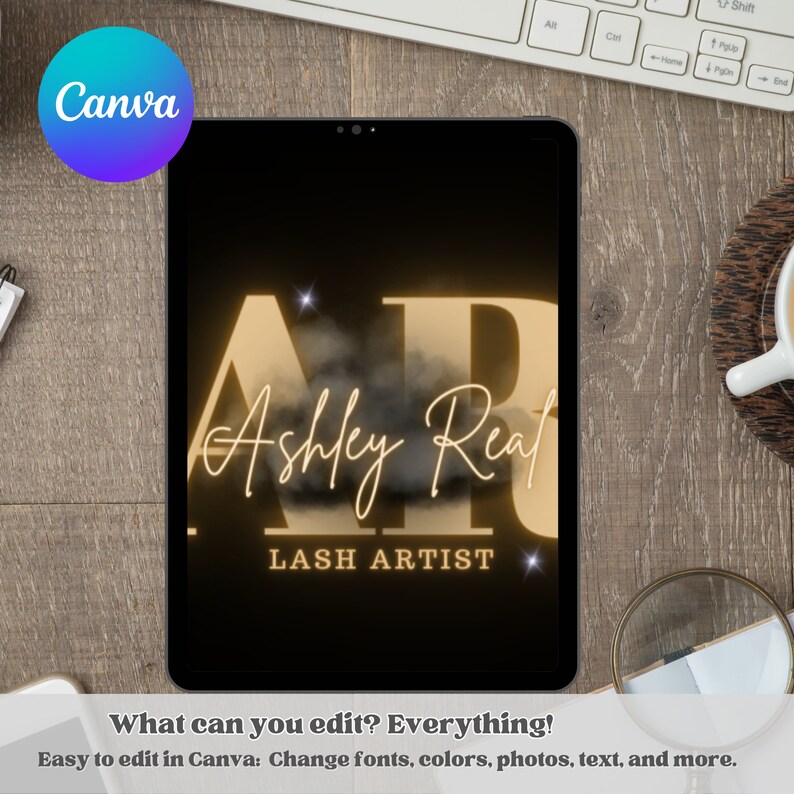 Lash Tech Logo Template, DIY Beauty Logo, Lash Extensions Business ...