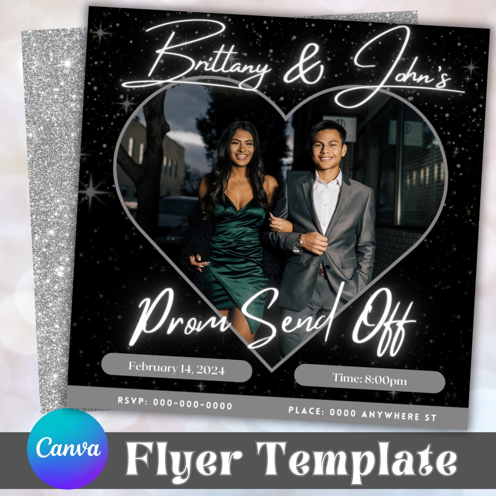 Prom Send off Invitation, Prom Invitation Template, Prom Party Invite ...