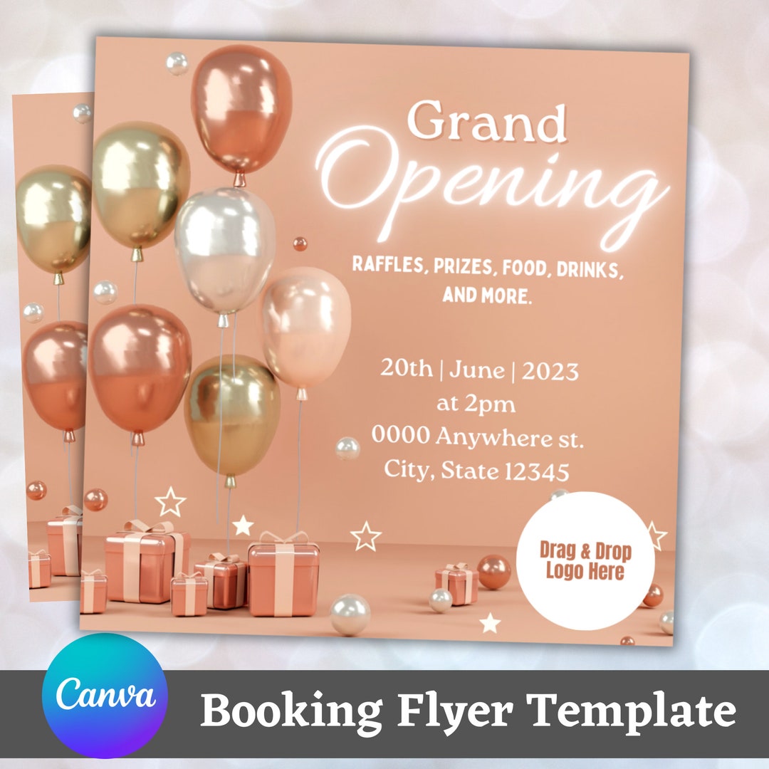 Grand Opening Flyer Template, DIY Flyer Design, Coming Soon Flyer ...