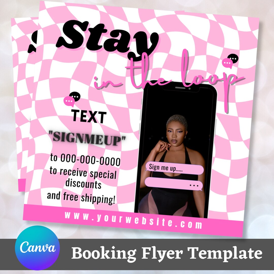Text Alert Editable Social Media Flyer, DIY Canva Template, DIY Sale ...