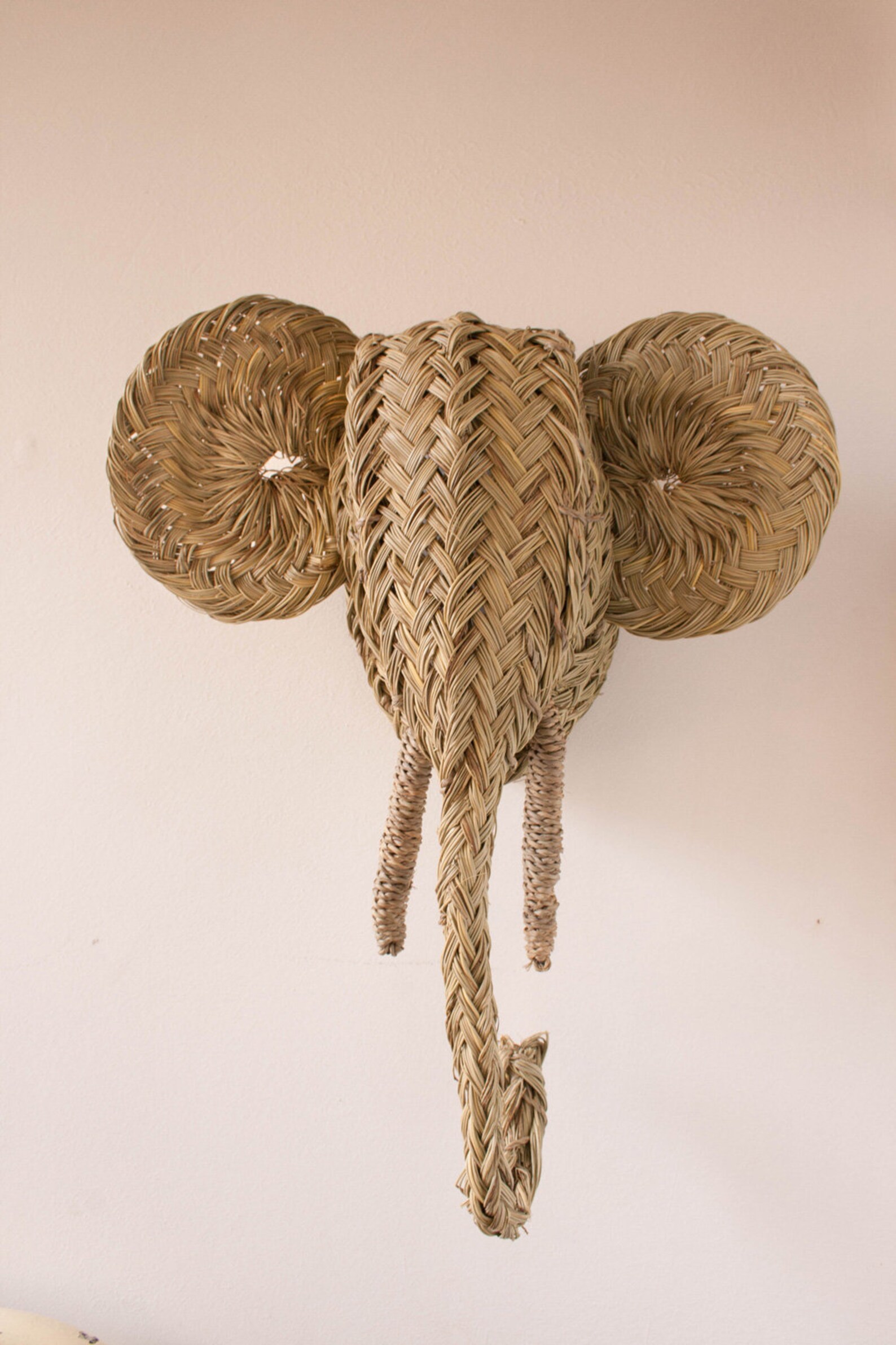 Wicker Elephant Head - Etsy