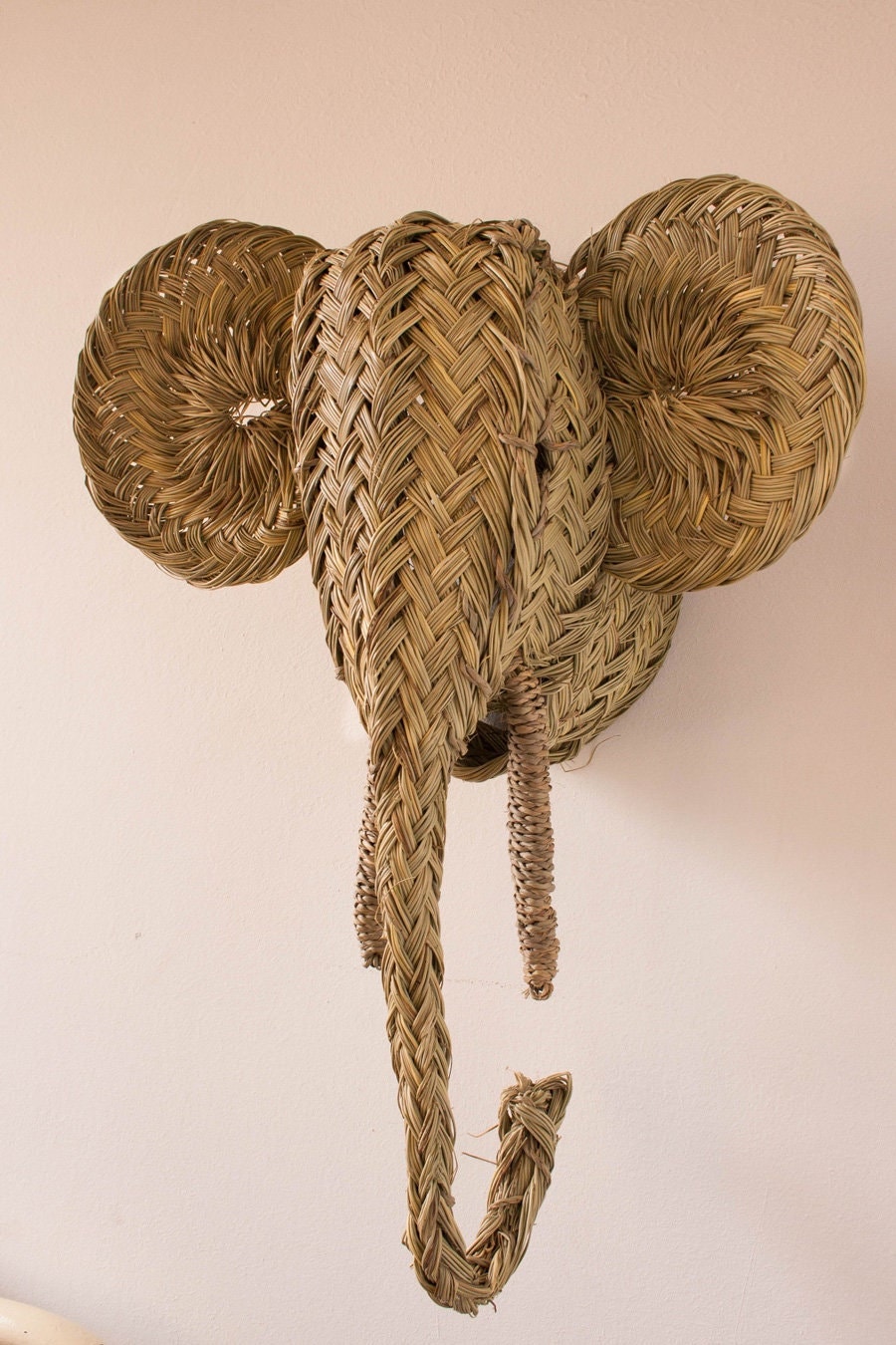 Wicker Elephant Head - Etsy
