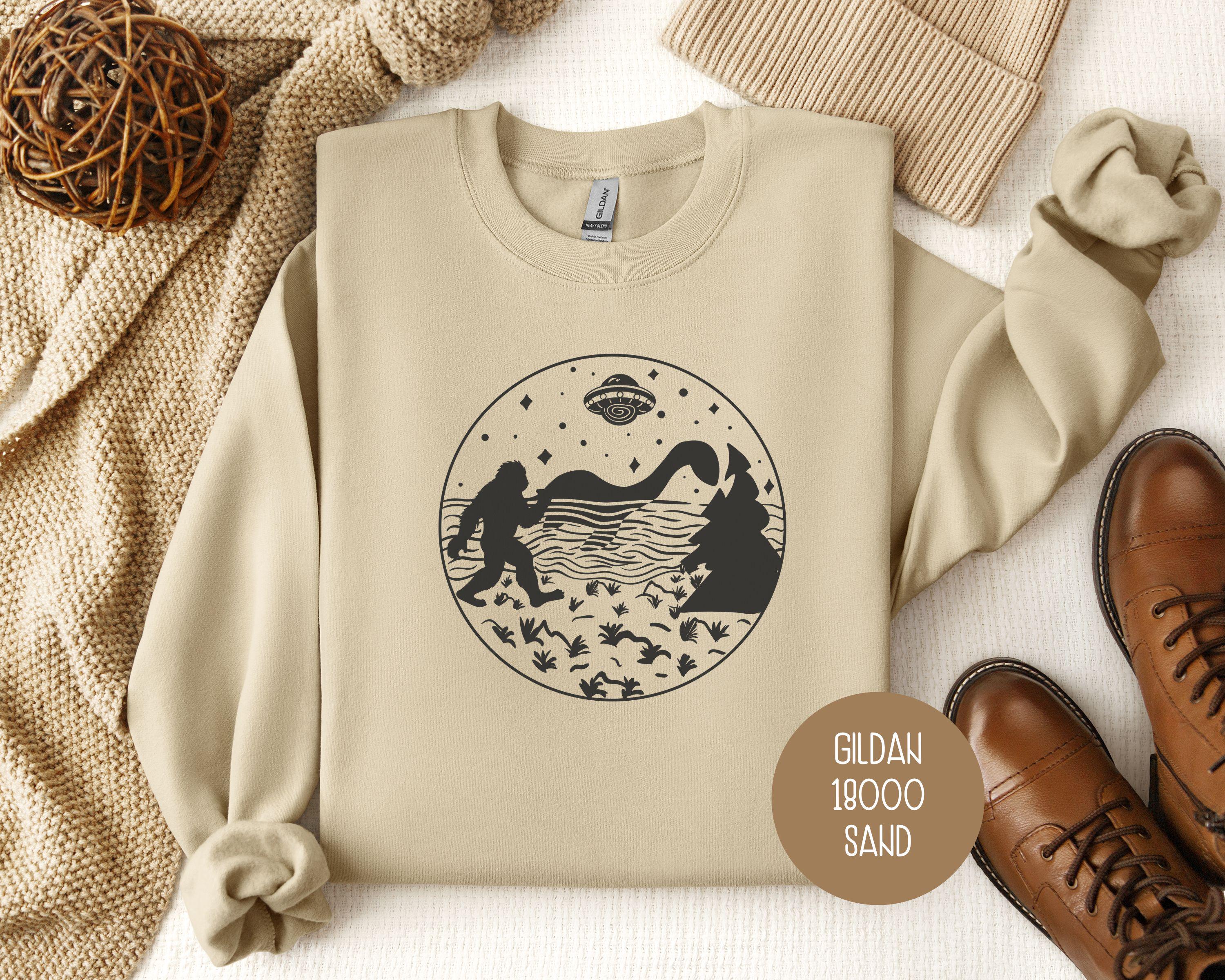 Bigfoot Loch Ness Monster UFO Shirt, Happinessie Spirit Animal T-shirt ...