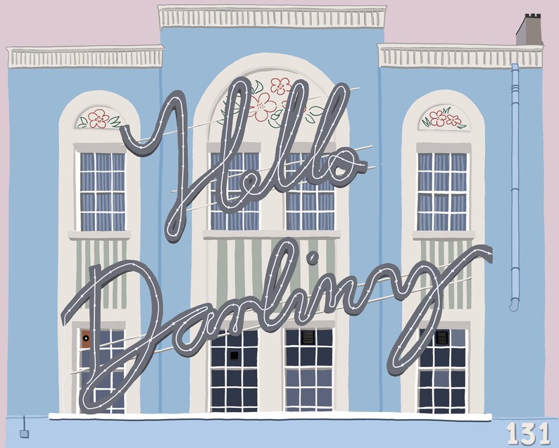 Hello Darling, Waterloo, London, Digital Print, London Art, Digital ...