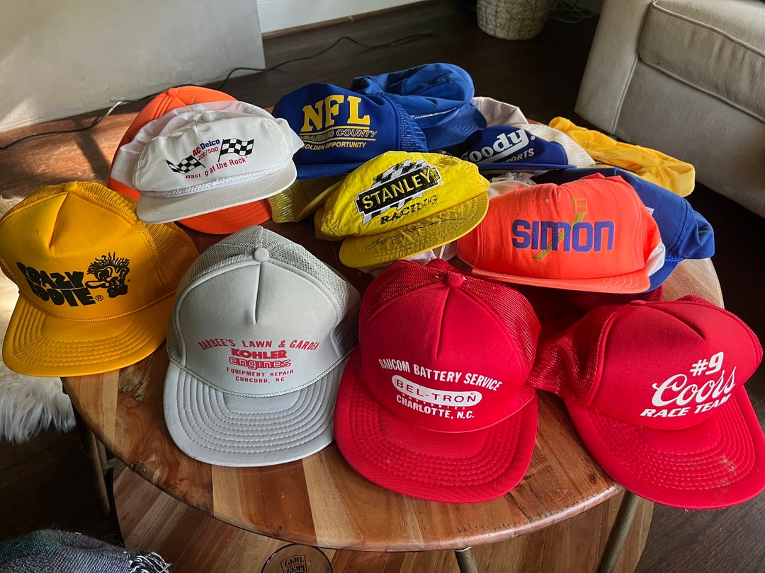 Vintage NASCAR Rope Hats - Etsy