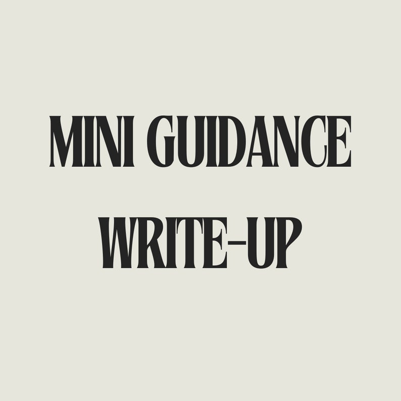Mini Guidance Write-up - Etsy