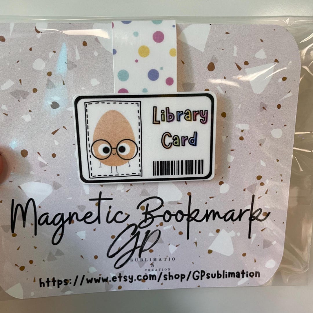 Cute "library Card" Magnetic Bookmark-fun Book Lover Gift, Teacher ...