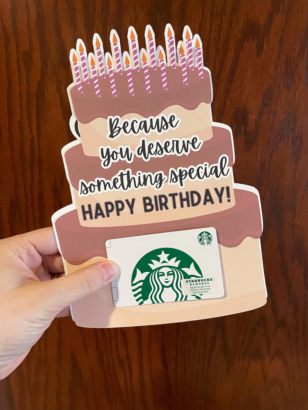 Instant Download- "because You Deserve Something Special" Gift Card ...