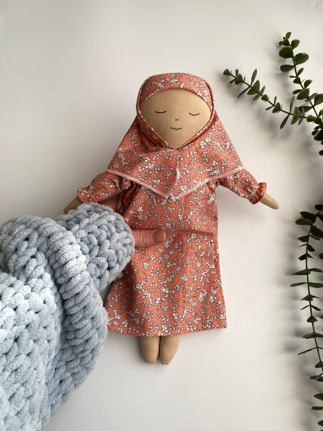 Hijabi Cloth Doll Handmade Muslim Doll Islamic Gift Idea Ramadan Gift ...