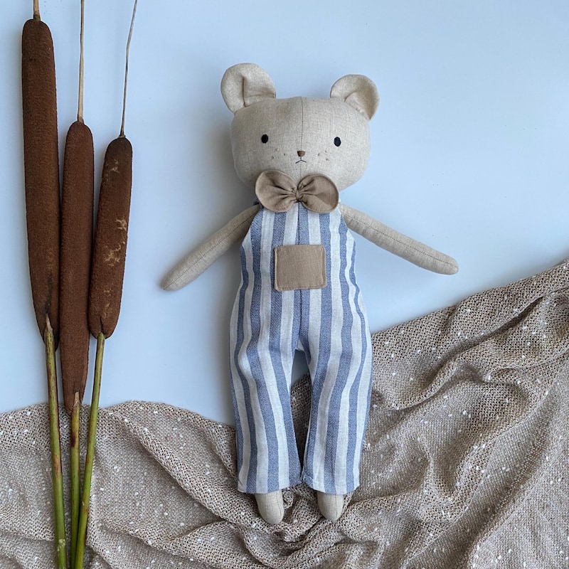 Linen Stuffed Animal - Etsy