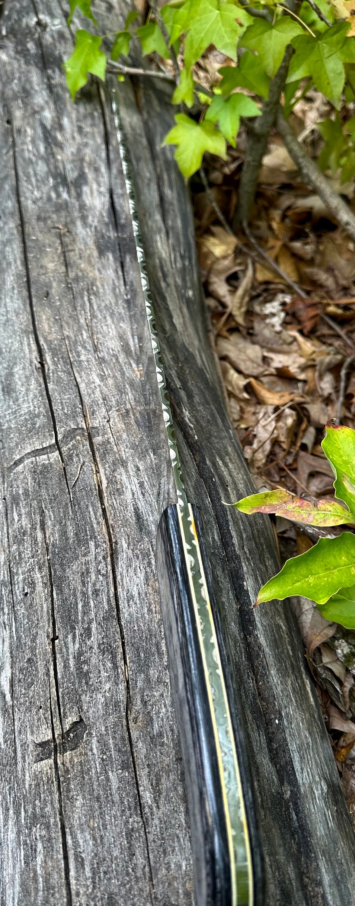 Custom Handmade Stainless Steel Machete With Black Pakka Wood Handle ...