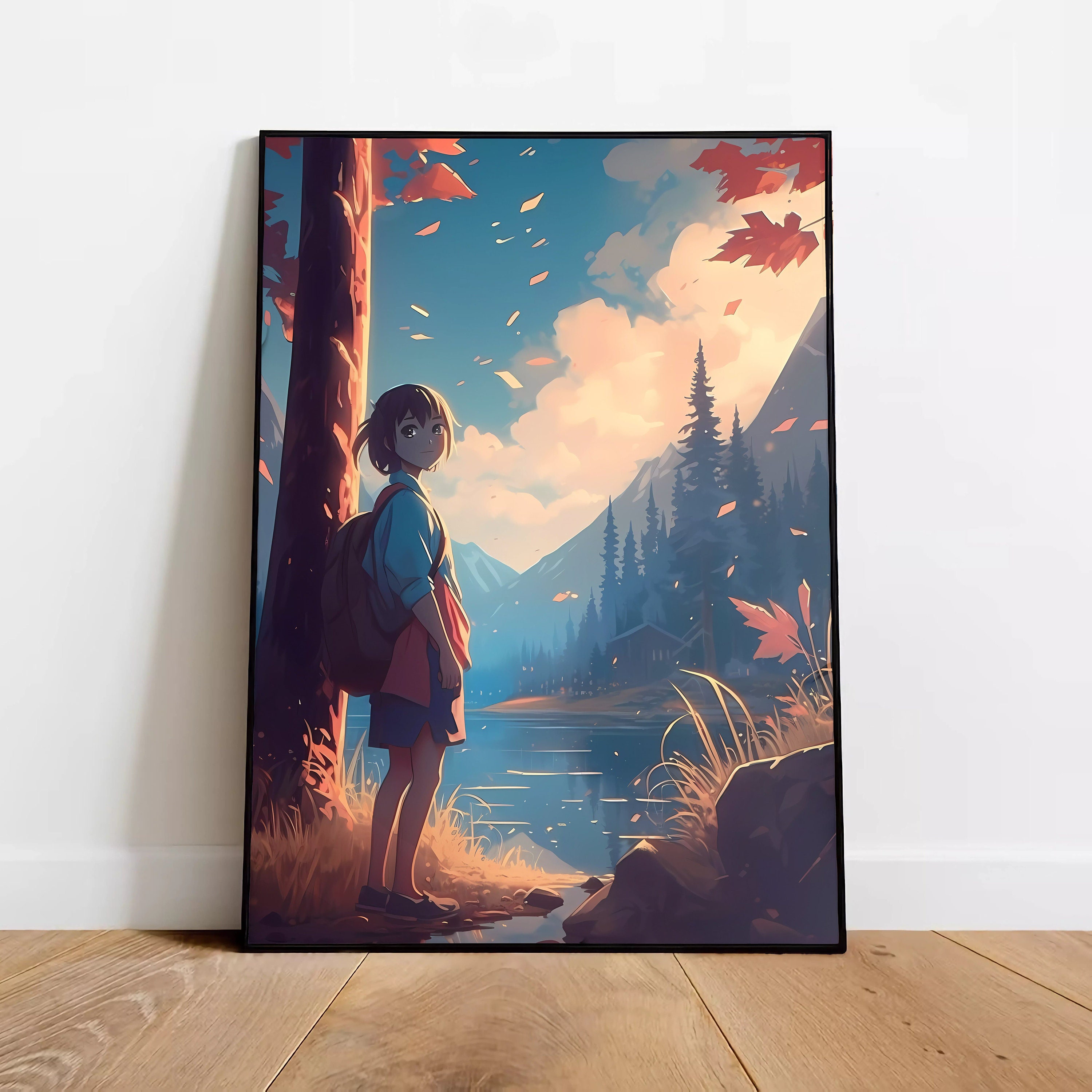 Anime Character Print Japanese Print, Travel Poster, Ghibli Print ...