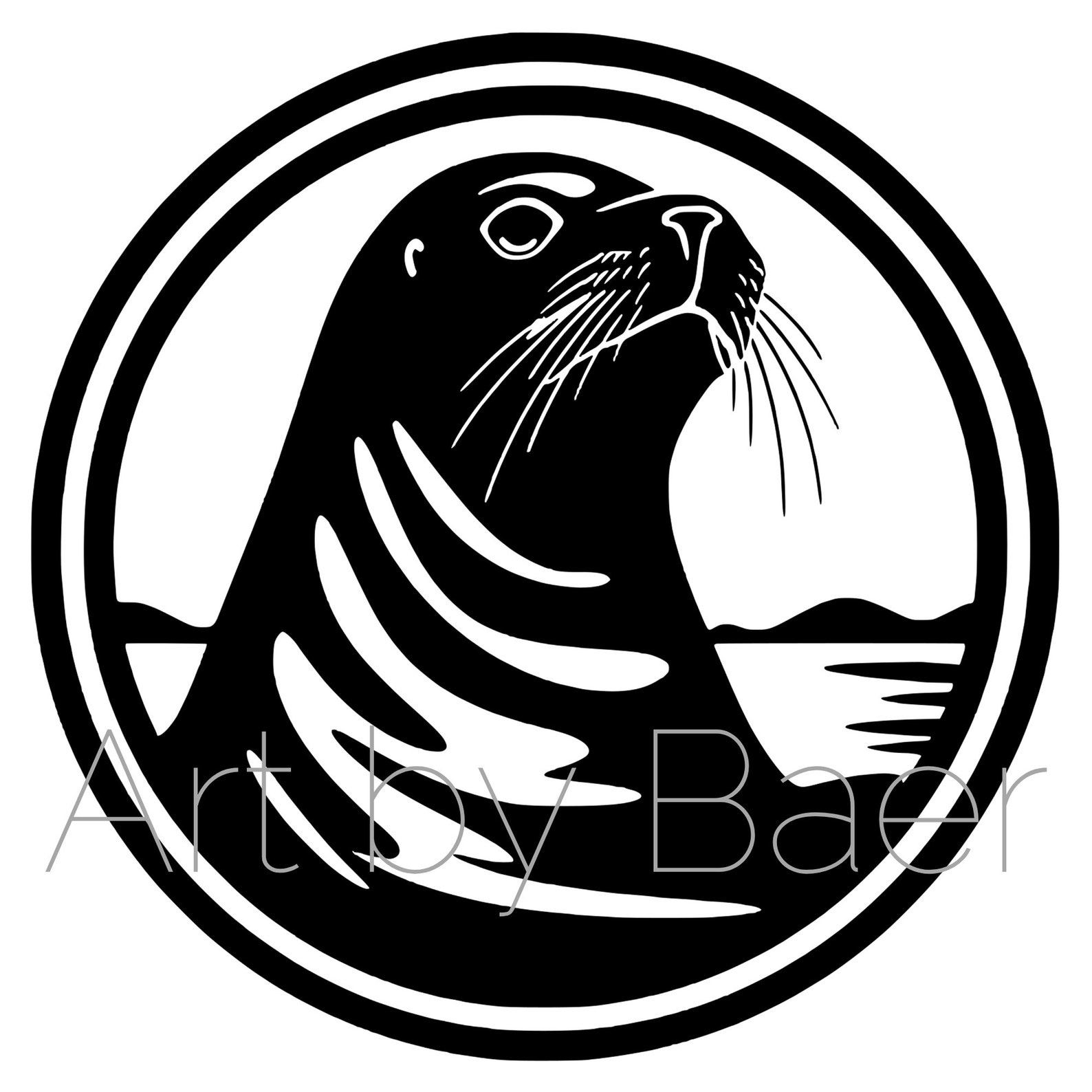 Seal Svg Digital Download Png Svg Seal Svg Seal Silhouette Cutting Machine Print At