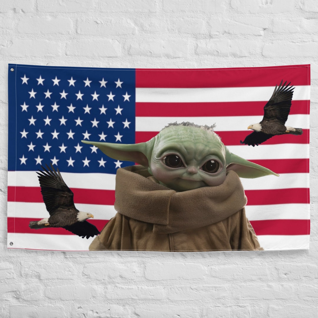 Baby Yoda Flag/tapestrywall Decor Fan Art - Etsy