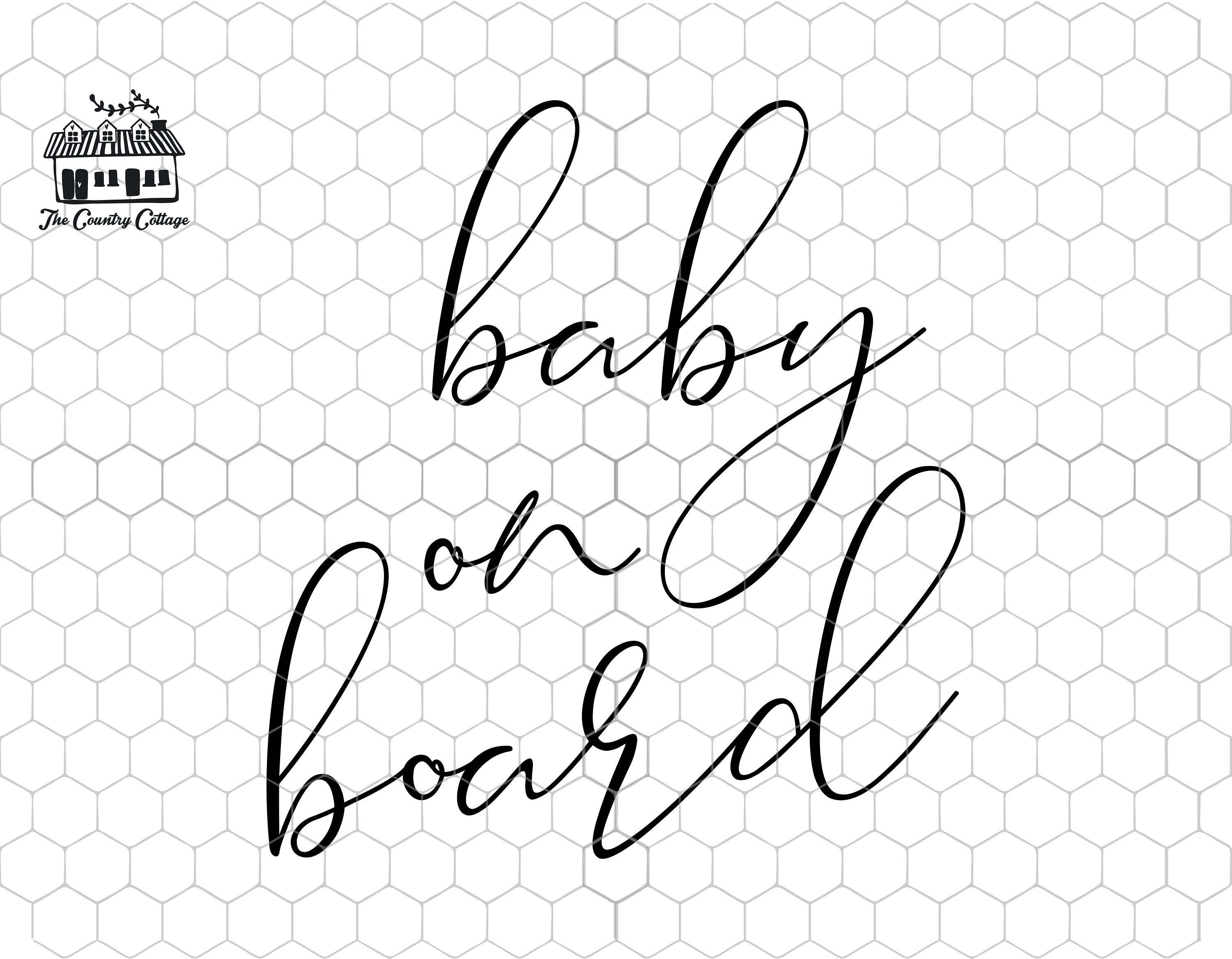 Baby on Board, Sublimation Transfer, SVG, Cut File - Etsy
