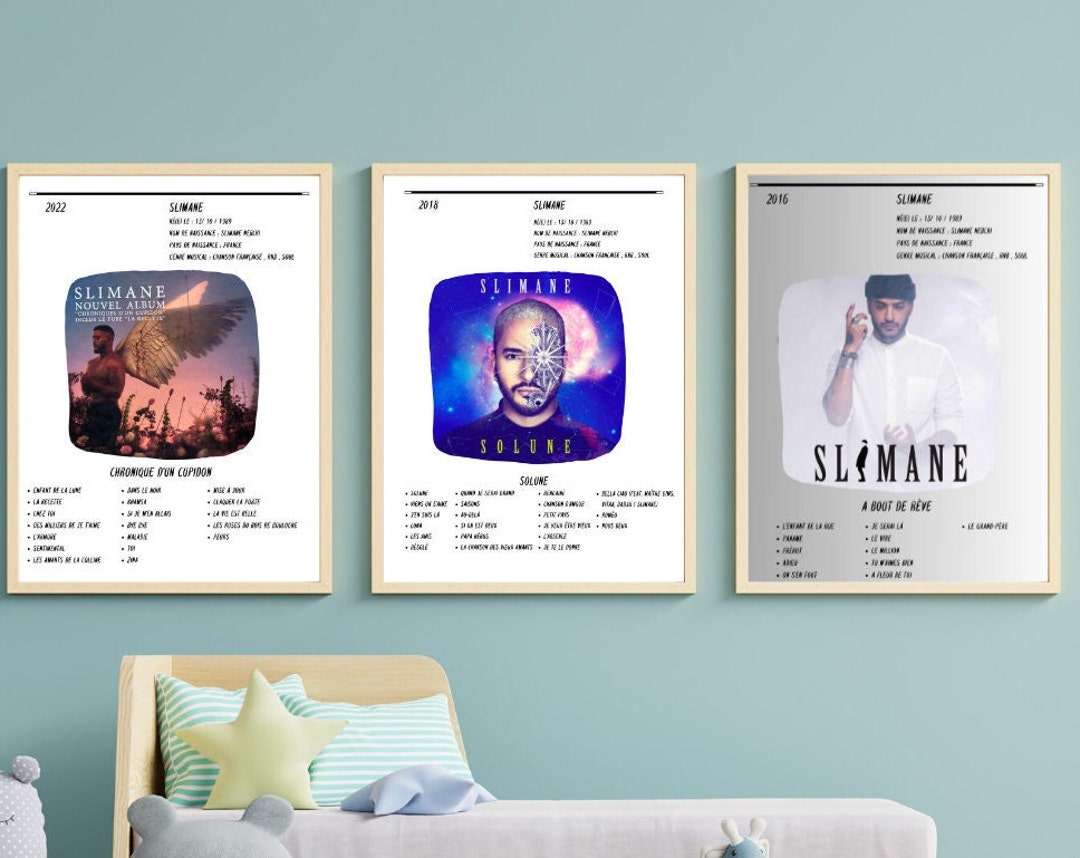 Slimane/album Cover Poster /printed Poster / Wall Art/ Album - Etsy