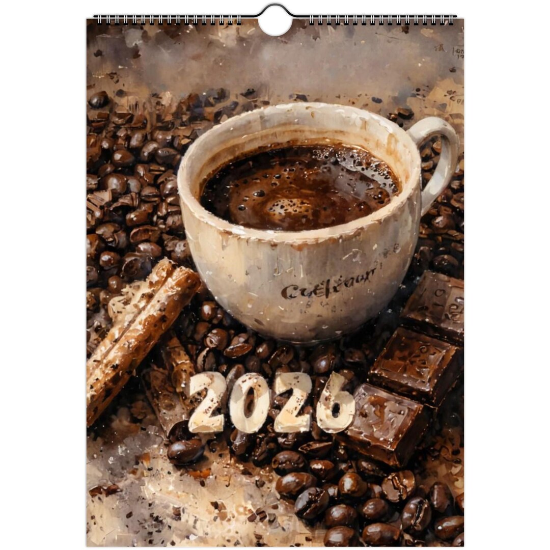 2026 Coffee Calendar, Gourmet Chocolate and Coffee Wall Calendar ...