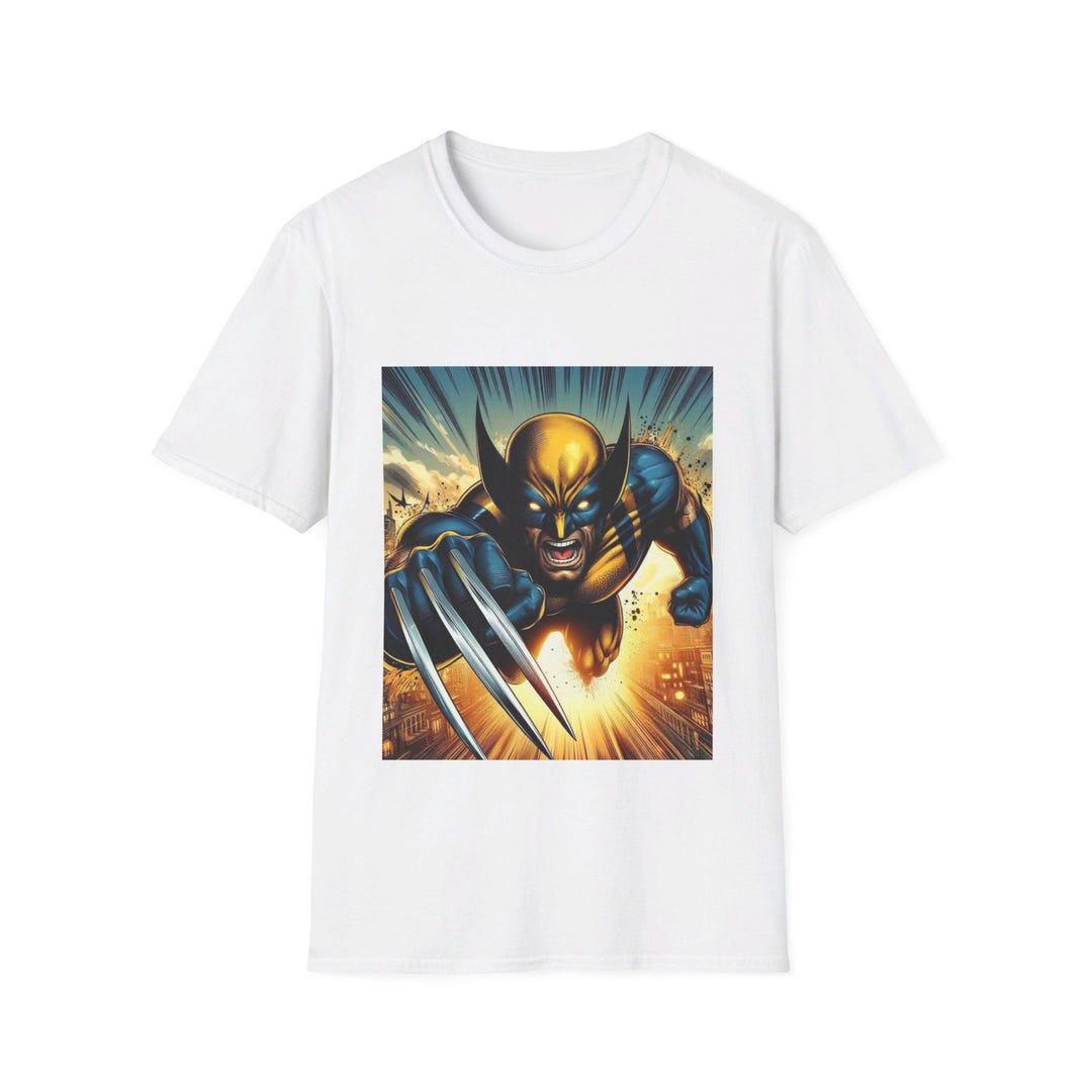 Wolverine Comic Tshirt, Marvel Superhero Shirt, Logan Wolverine Mcu ...