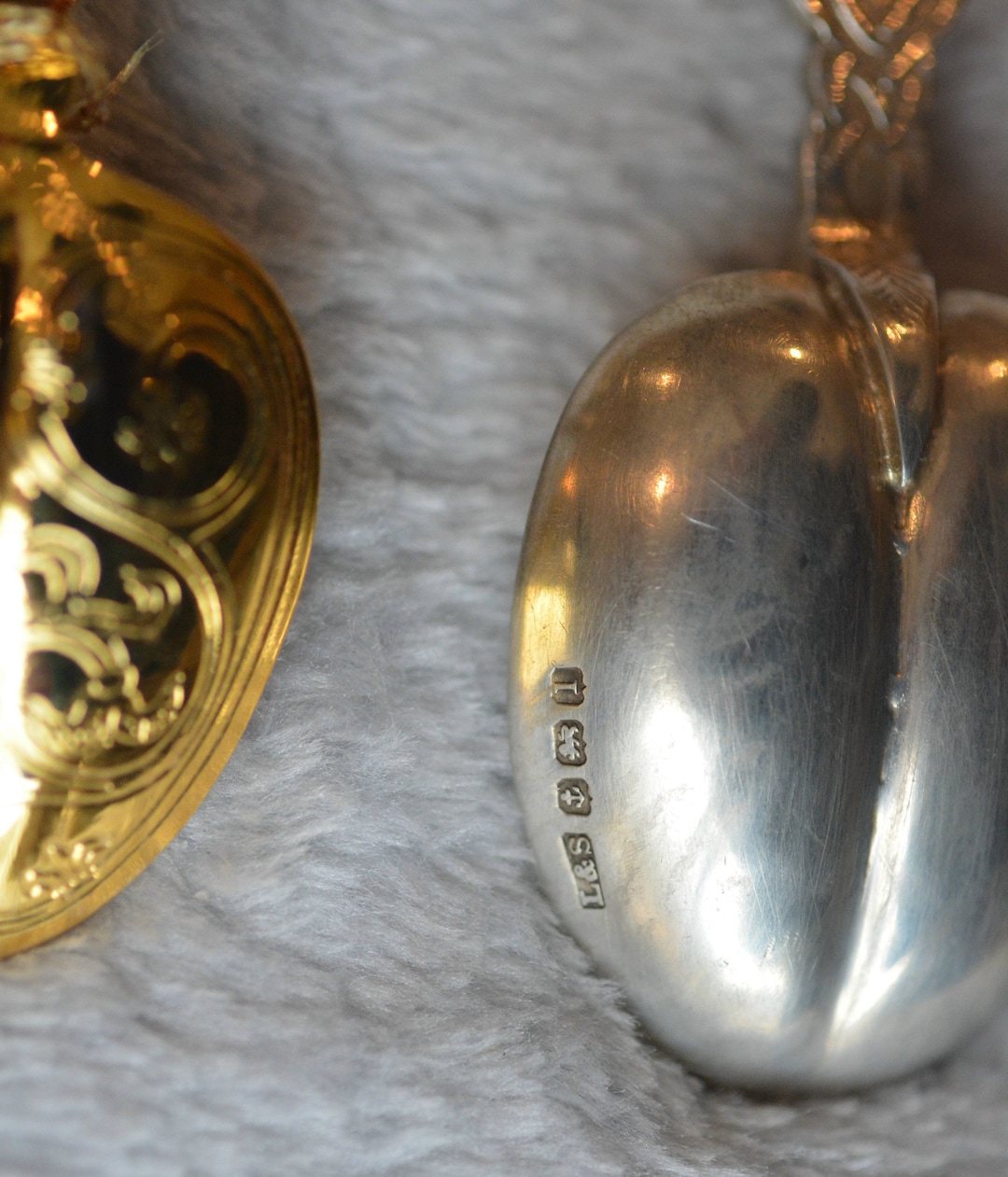 1910 Sterling Silver English Cased Coronation Anointing Spoon and 1970 ...